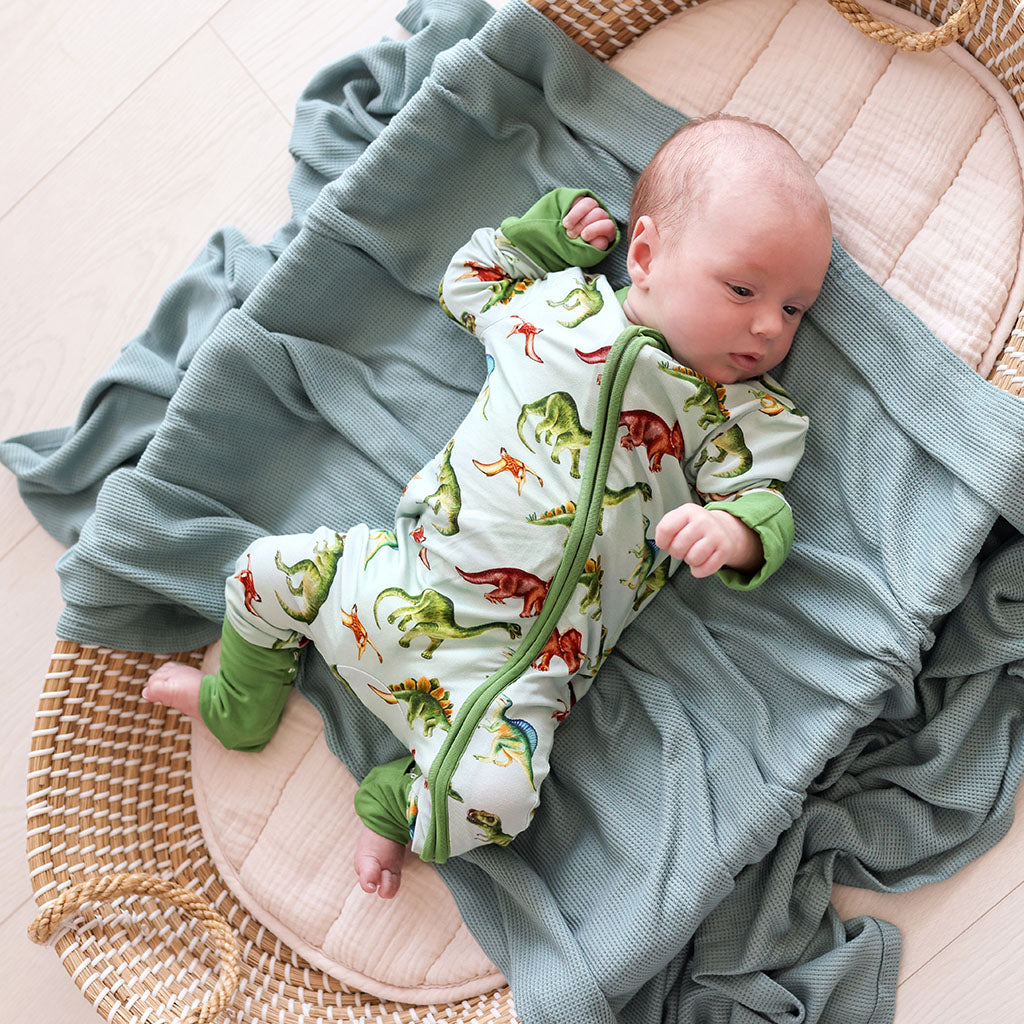 Dinosaur Green Baby Convertible Sleeper | Buddy