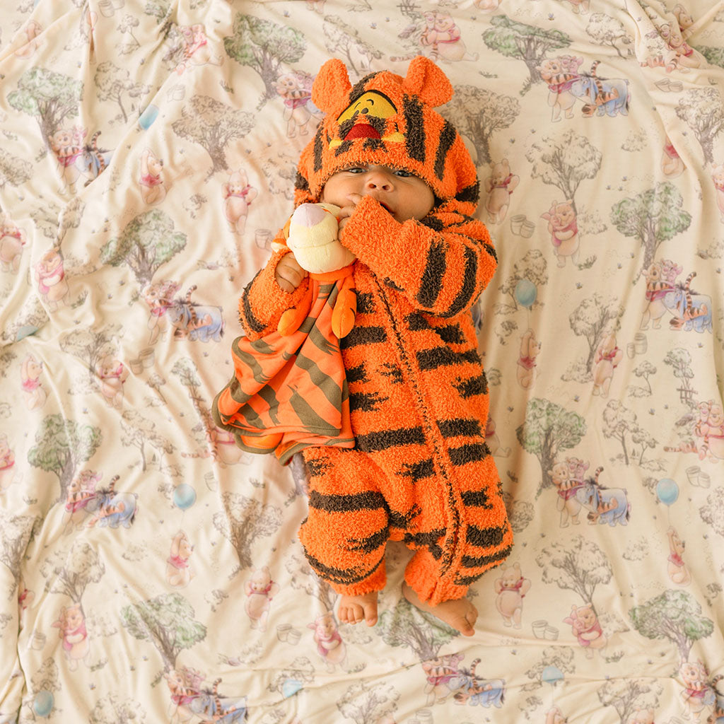 Winnie the Pooh Orange Daywear Disney Tigger Cuddle Hooded Romper ...