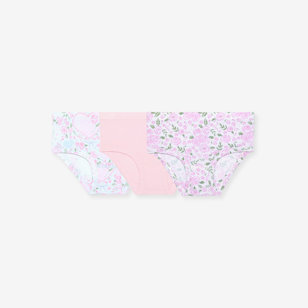 Valentine's Multi Girls Toddler Briefs Set | Josephine