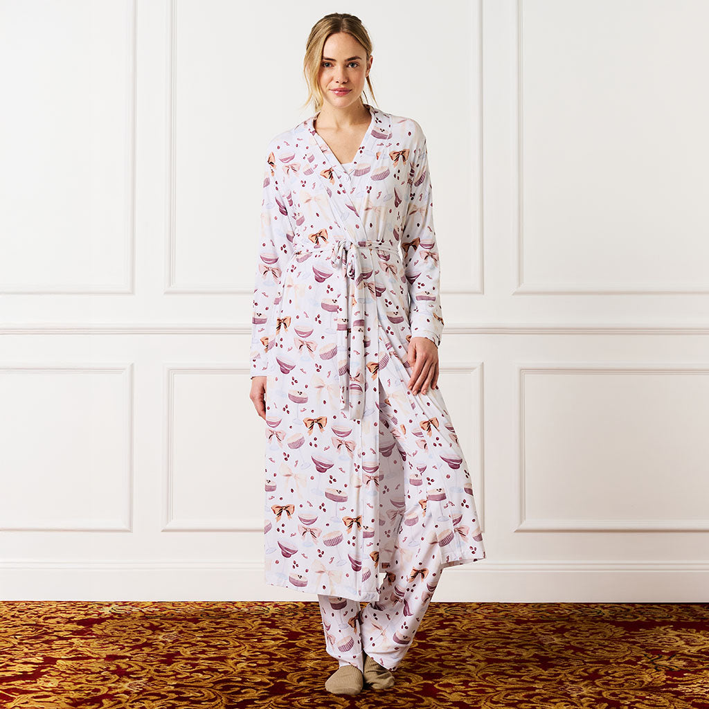 Cocktail Brown Adult Luxe Robe | Espresso Martini